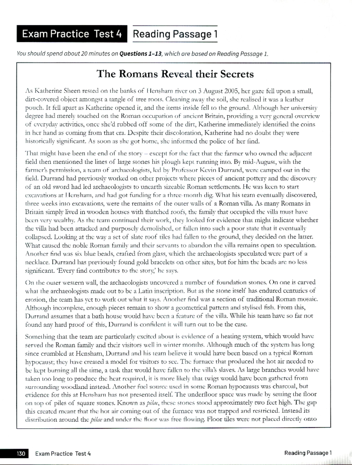 Copy of Day 38 Practice Test - Exam Practice Test 4 Reading Passage 1 ...