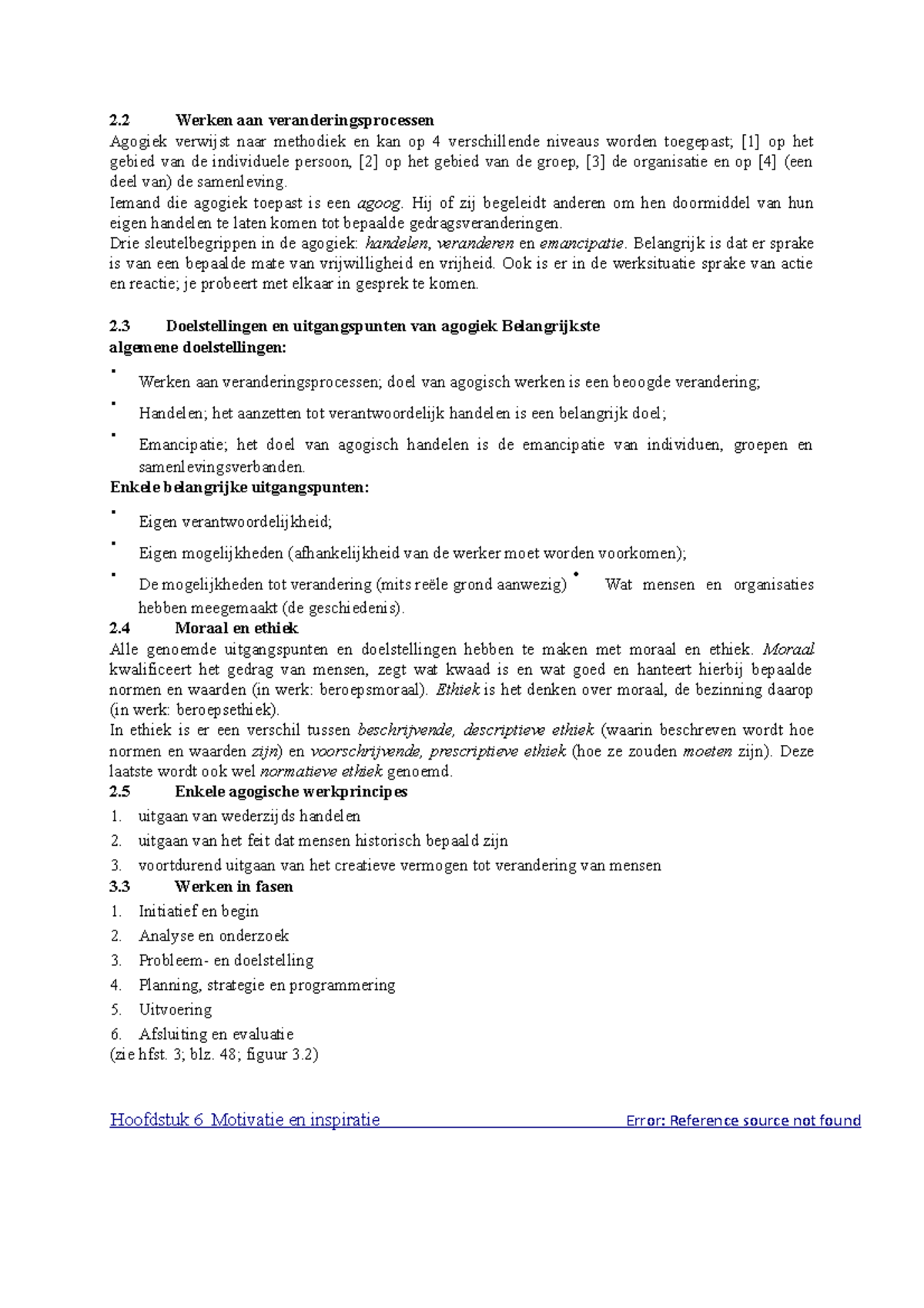 Agogiek en Verandermanagement: Sleutelbegrippen en Methoden - Studeersnel