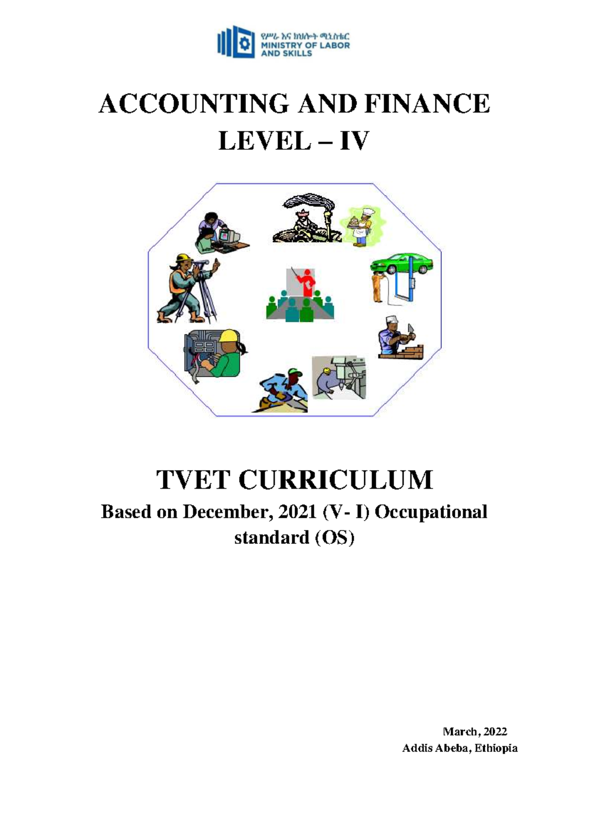 Accounting and Finance IV Curriculum Overview - March 2022 - Studocu