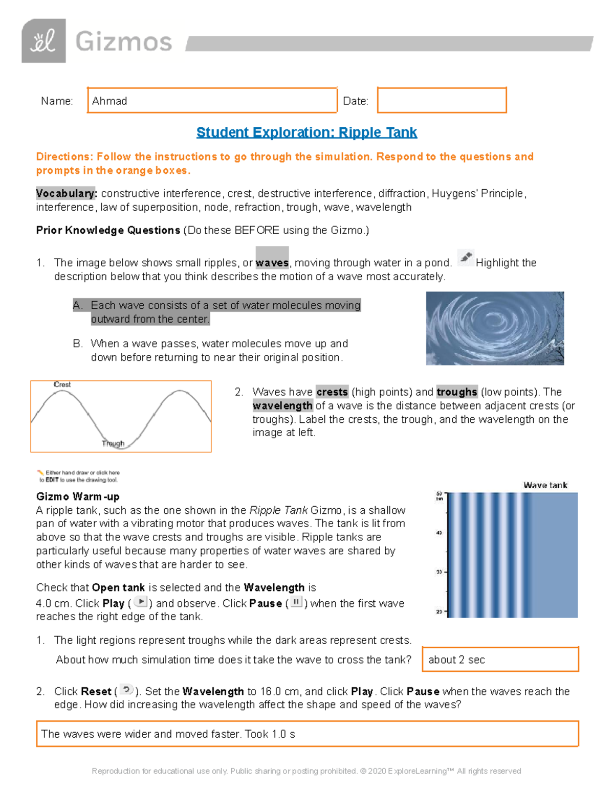 Ripple Tank Exploration: Understanding Waves & Interference Activities ...