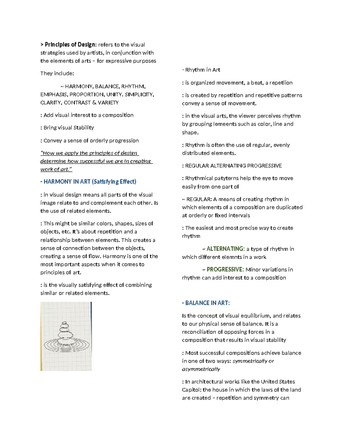 Principles of Design: Harmony, Balance, Rhythm & More Explained - Studocu