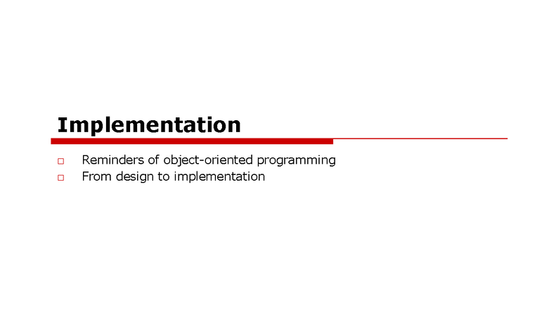 Implementation of OOAD Concepts and Programming Techniques 328-347 ...
