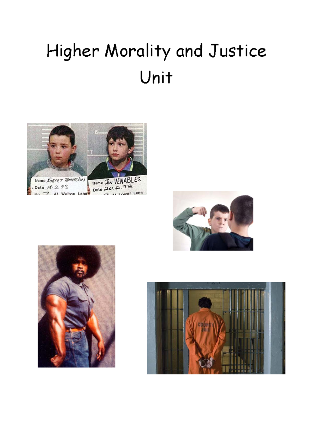 Higher Morality and Justice Unit 1: Understanding Causes of Crime - Studocu