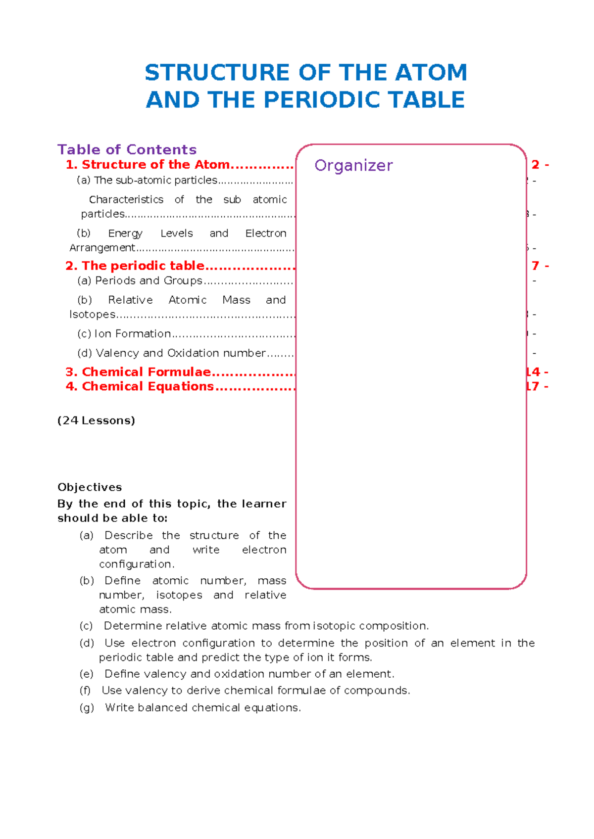 2.1 Structure of the Atom and Periodic Table - Physical Chemistry Notes ...