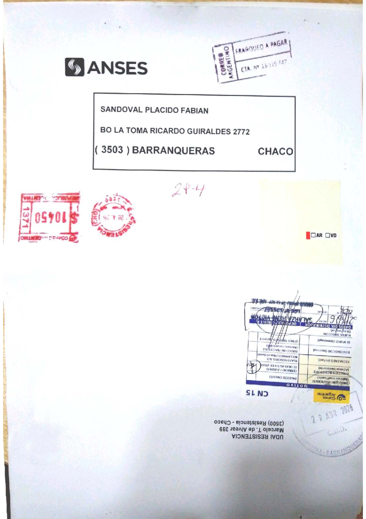 Resolución Jubilación ANSES 3503 - Sandoval Plácido Fabián - Studocu