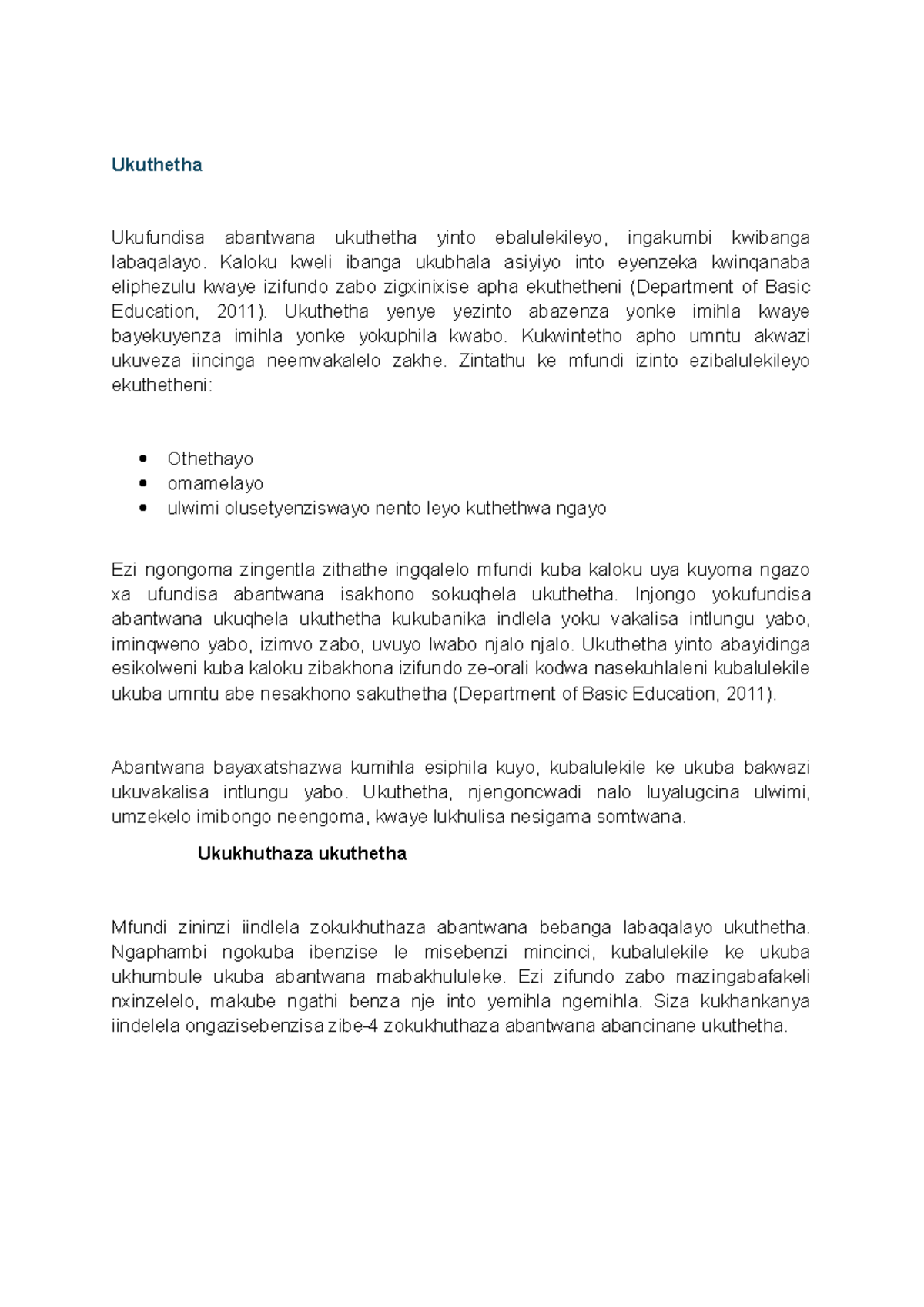 Isixhosa Teaching Slides: Methods & Importance for Beginners (WSU ...