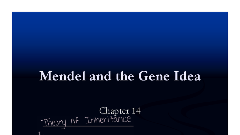 Mendelian Genetics: Chapter 14 - Inheritance Patterns Explained - Studocu