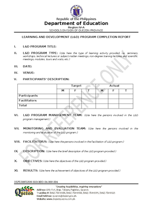 Workplace Action Plan - (Enclosure No. 6 to DepEd Memorandum No ...