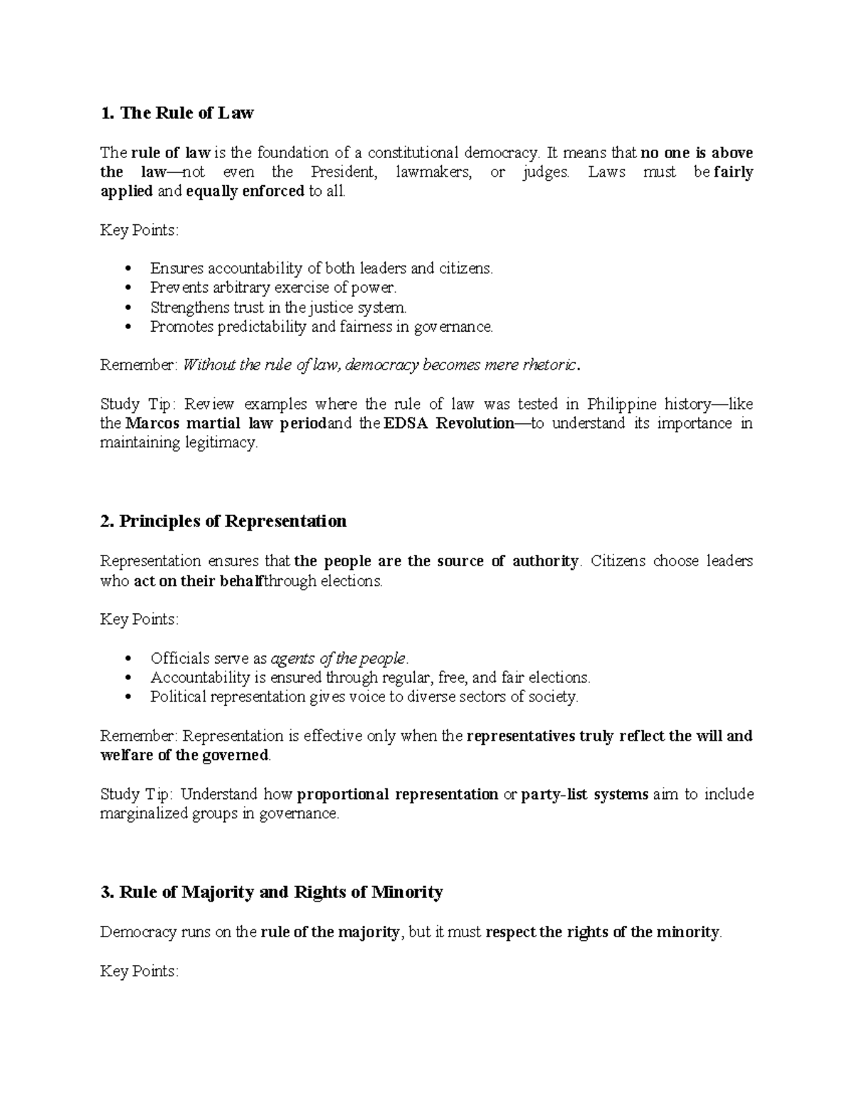 Polgov-LMT: Key Concepts in Democratic Constitutionalism - Studocu