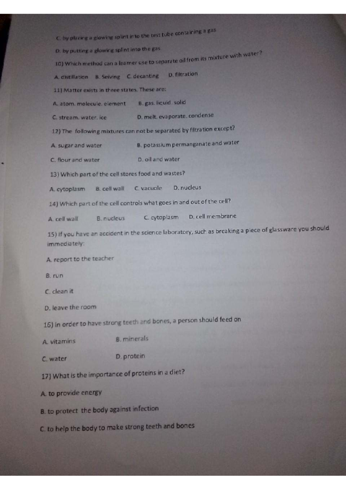 Biology 101: Cell Structure & Laboratory Safety Quiz Notes - Studocu