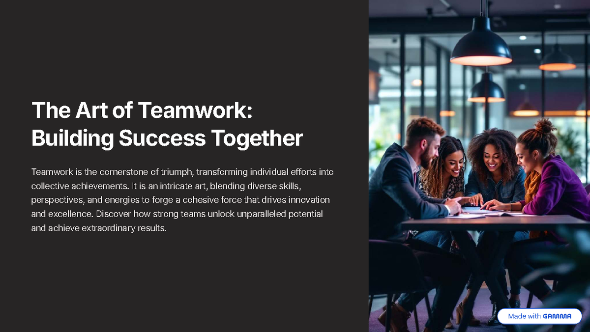 Teamwork Strategies: Building Success Together (Course Code: TBD) - Studocu