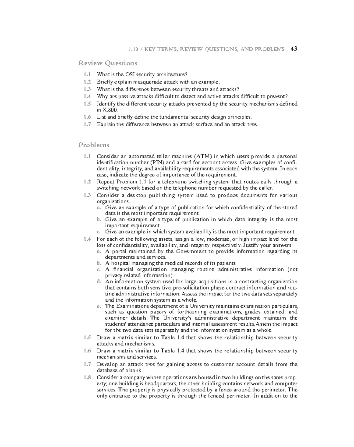 Problems of chapter 1 - 1 / key termS, revIew QueStIonS, and problemS ...