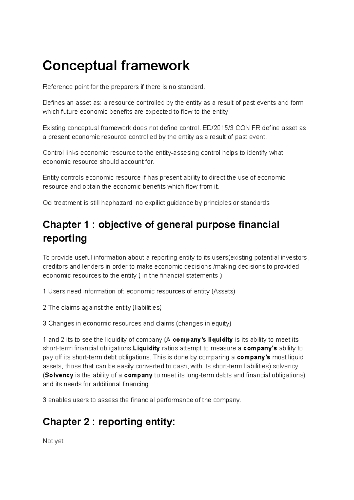 SBR Pocket Notes: Conceptual Framework & Financial Reporting (ACCA ...