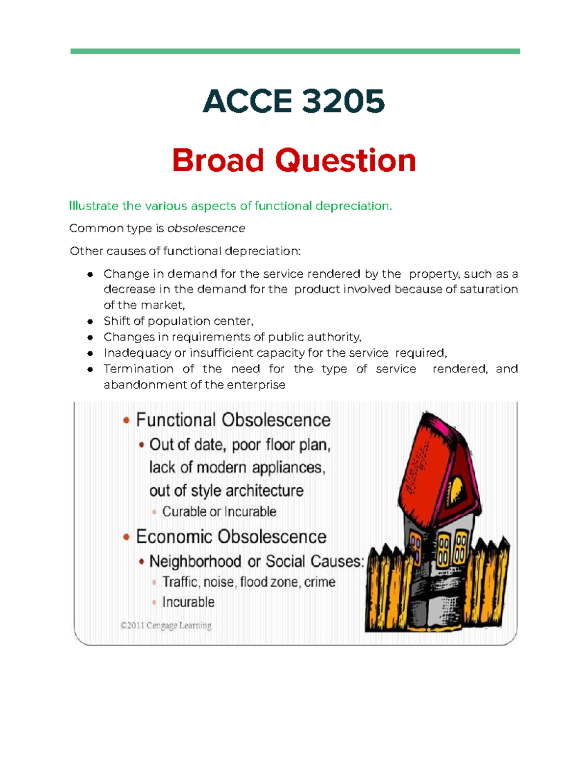 ACCE 3205 Functional Depreciation and Management Theories Overview ...