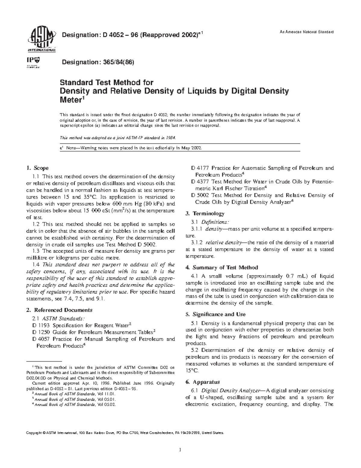Standard Test Method for Density by ASTM D-4052 - Overview and ...