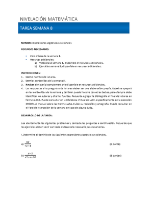 Plantilla estudiante aula40 - Nombre asignatura Semana X Nombre del estudiante: Fecha de entrega ...