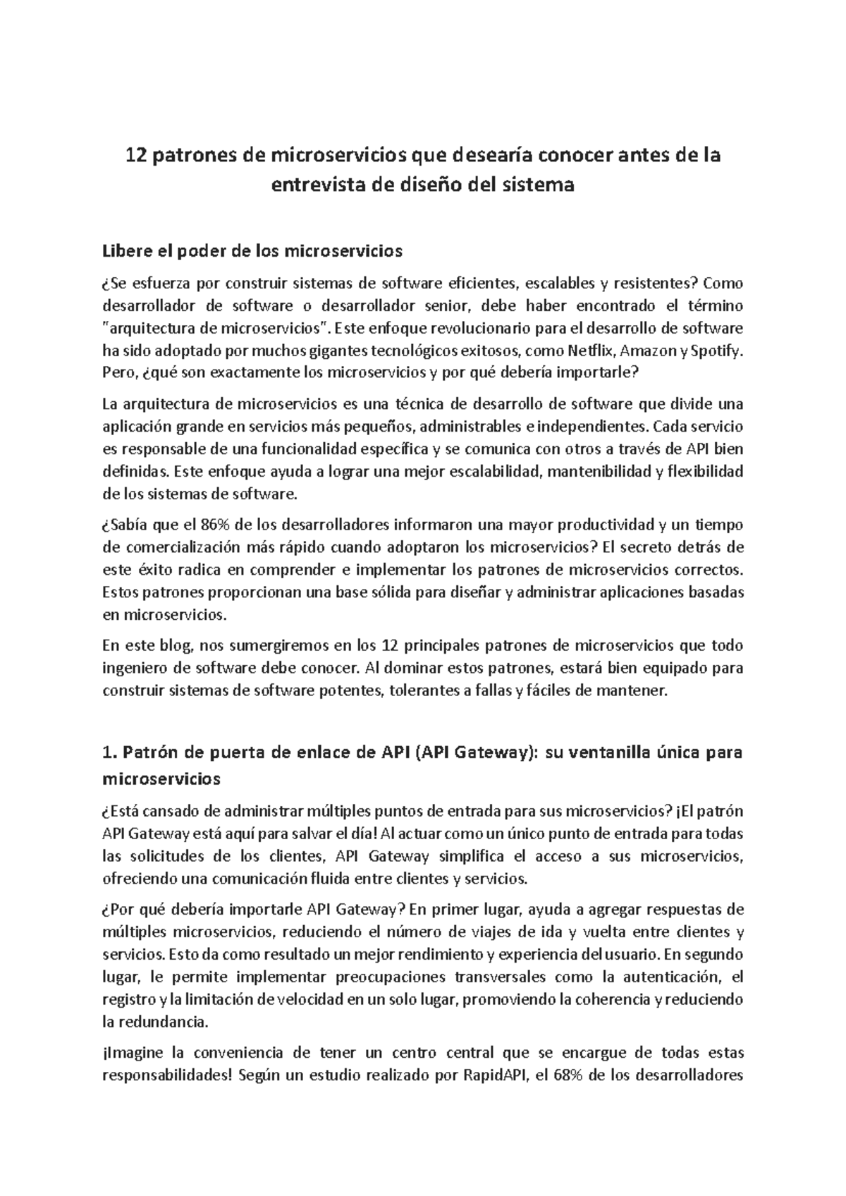 12 Patrones de Microservicios Esenciales para el Diseño de Sistemas ...