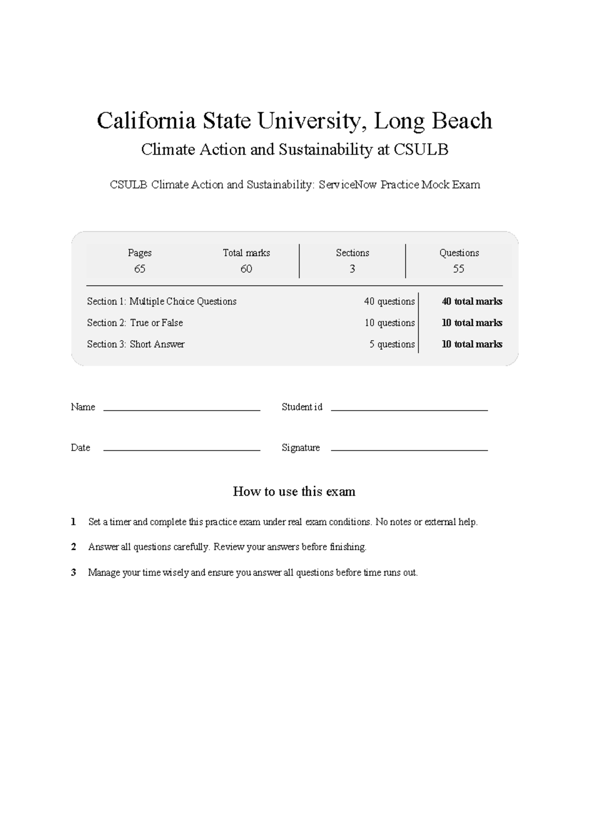 GEOG 392 Climate Action & Sustainability: Practice Test 2026 - Studocu