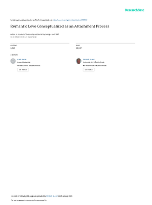 Institutionalisation - Rutter's Study and Others - SPECIFICATION ...