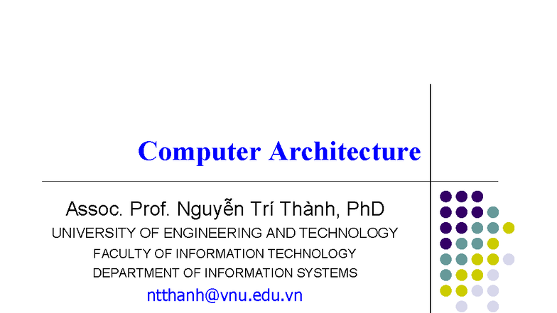 Computer Architecture Lecture Notes - MIPS Processor Overview - Studocu