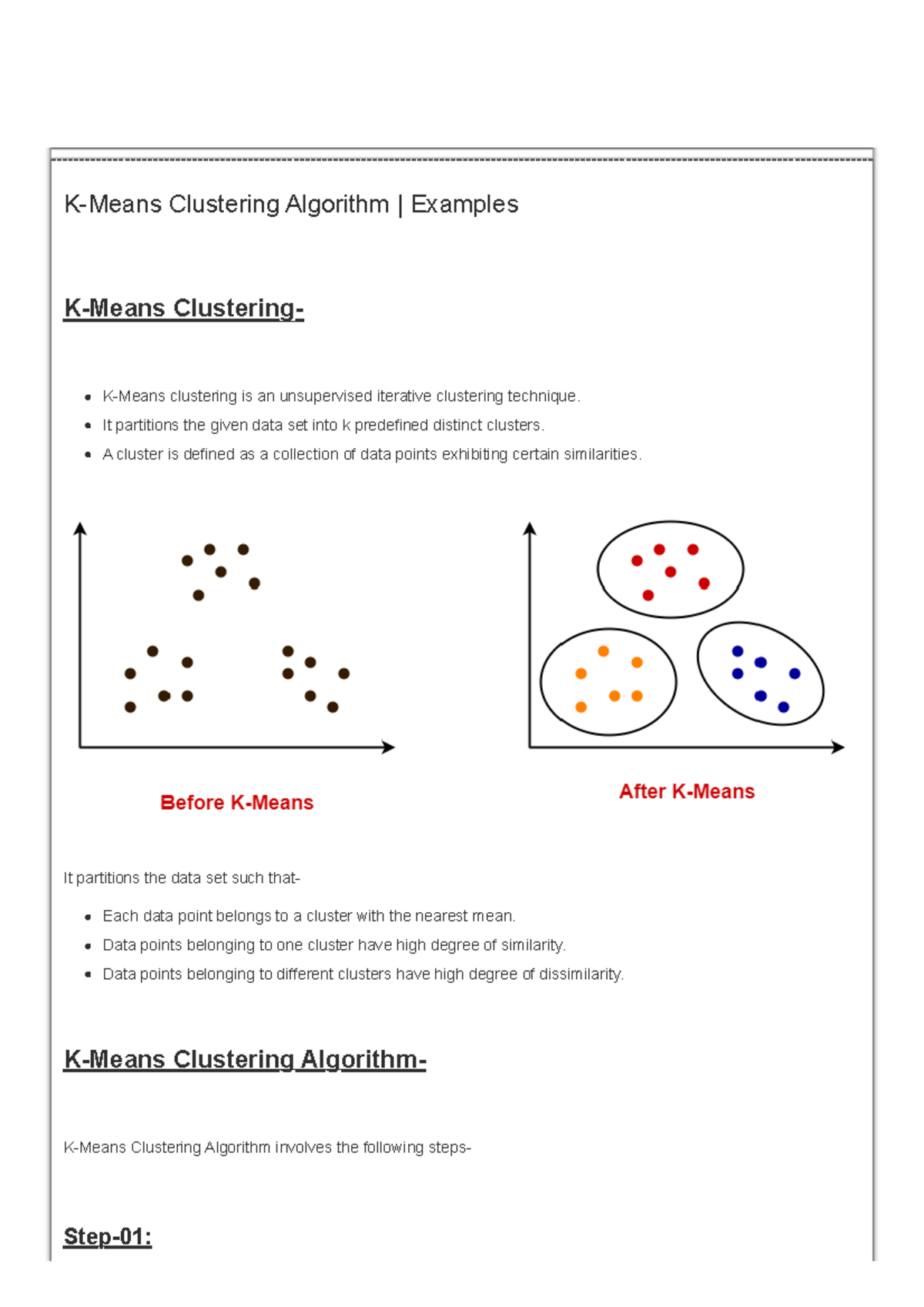 K Means Clustering Numerical Problems - Pattern Recognition (21-03-2024 ...