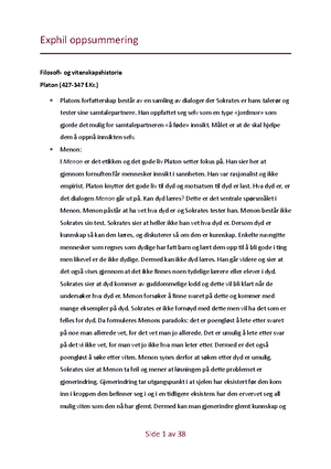 EXPHIL03 - UiO - Examen philosophicum - Studocu