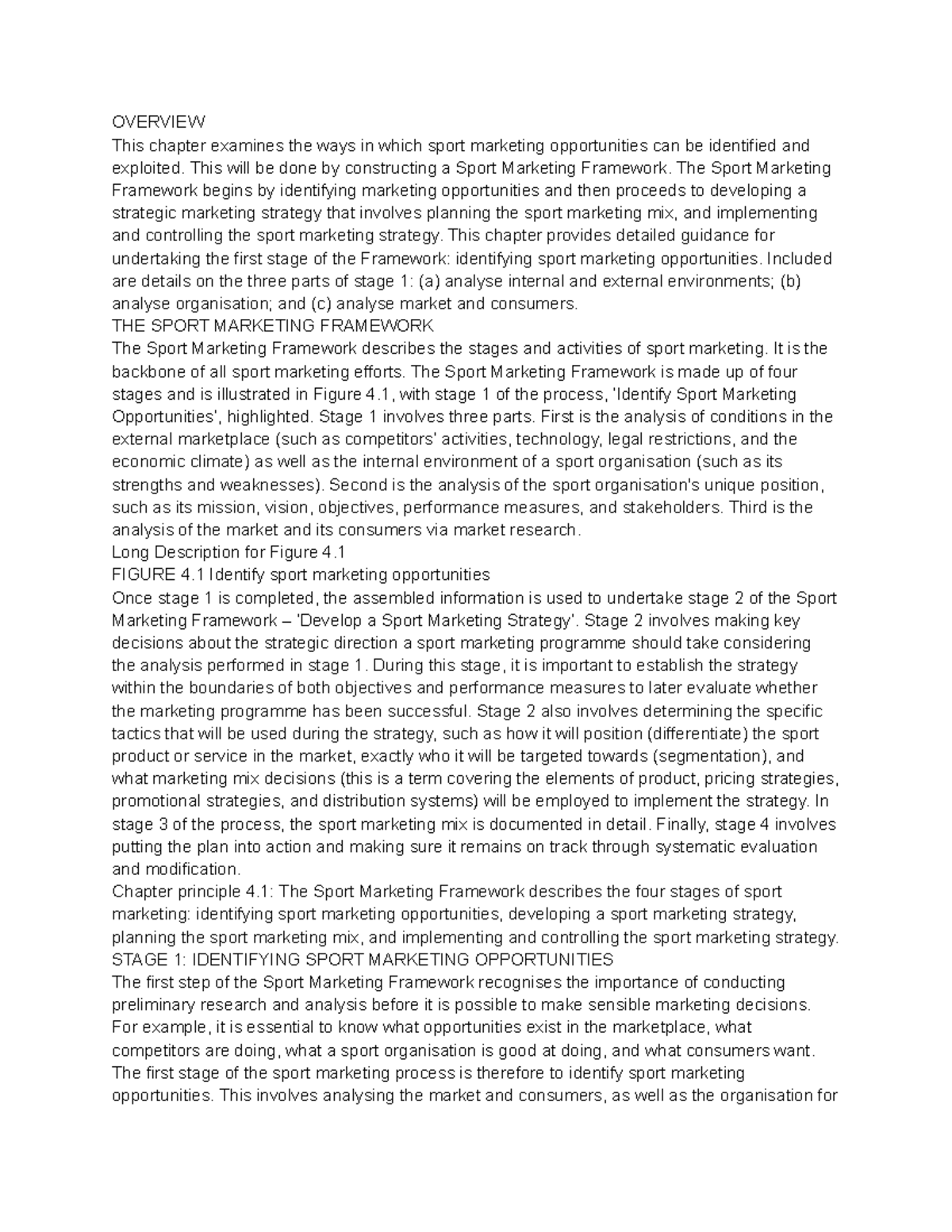 Sport Marketing Opportunities: Analyzing and Strategizing Framework ...
