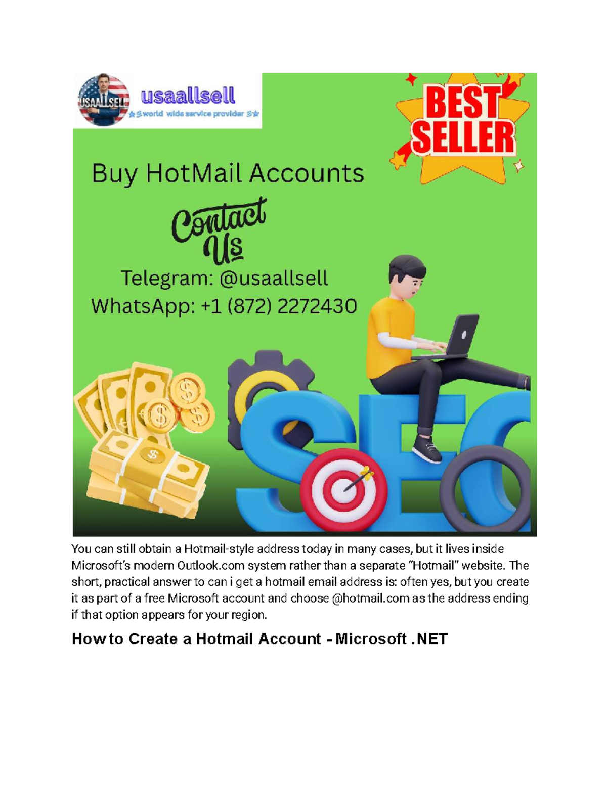 How to Create a Hotmail Account - Microsoft Guide - Studocu
