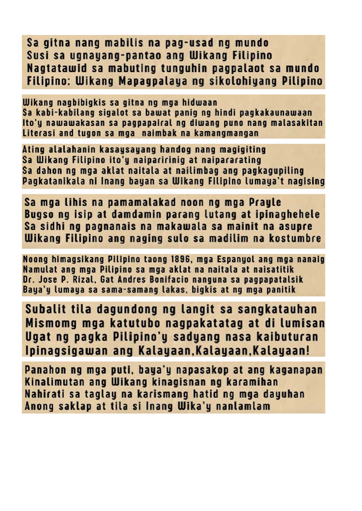 Filipino: Ang Wikang Mapagpalaya sa Makabagong Mundo - Studocu