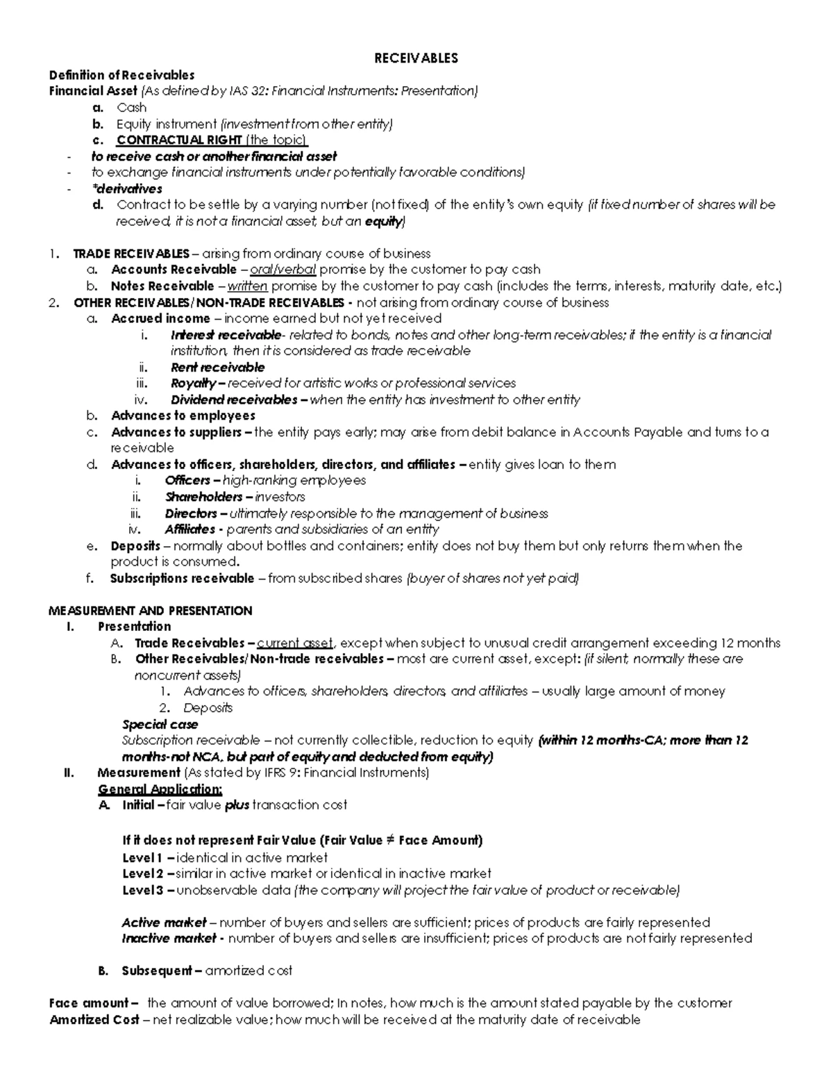 Cost Accounting And Control Lecture Notes Cost Accounting And Control Chapter 1 Basic