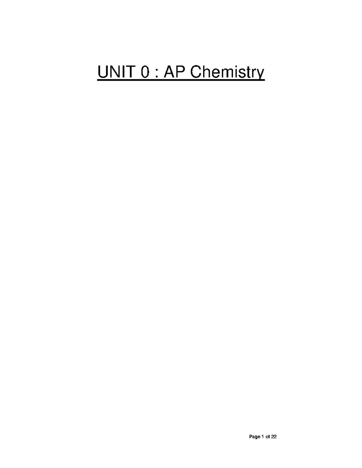 Unit 0: AP Chemistry Notes - Topics on Scientific Method & Measurement ...