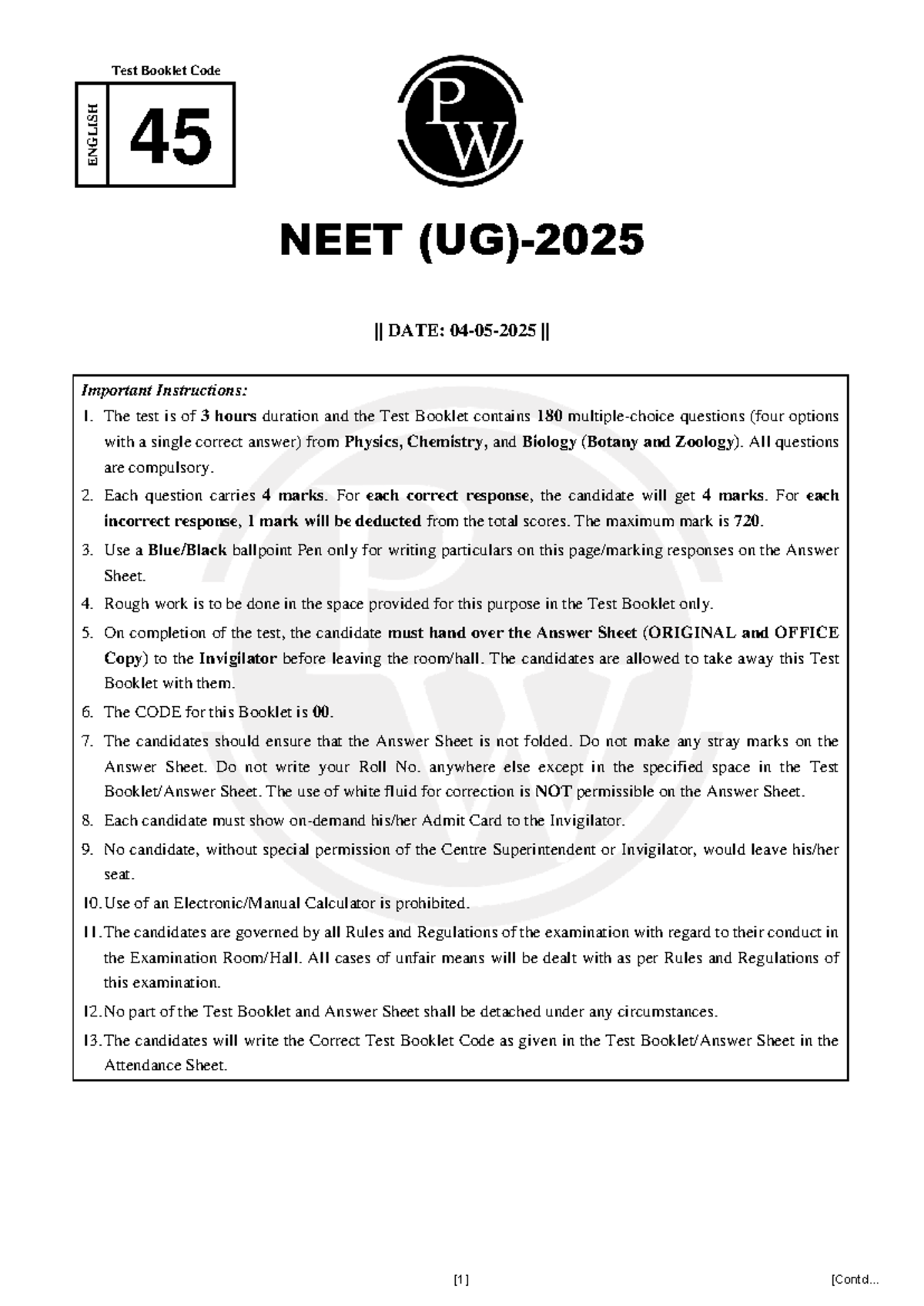 NEET 2025: Comprehensive Question Bank for English Test - Studocu