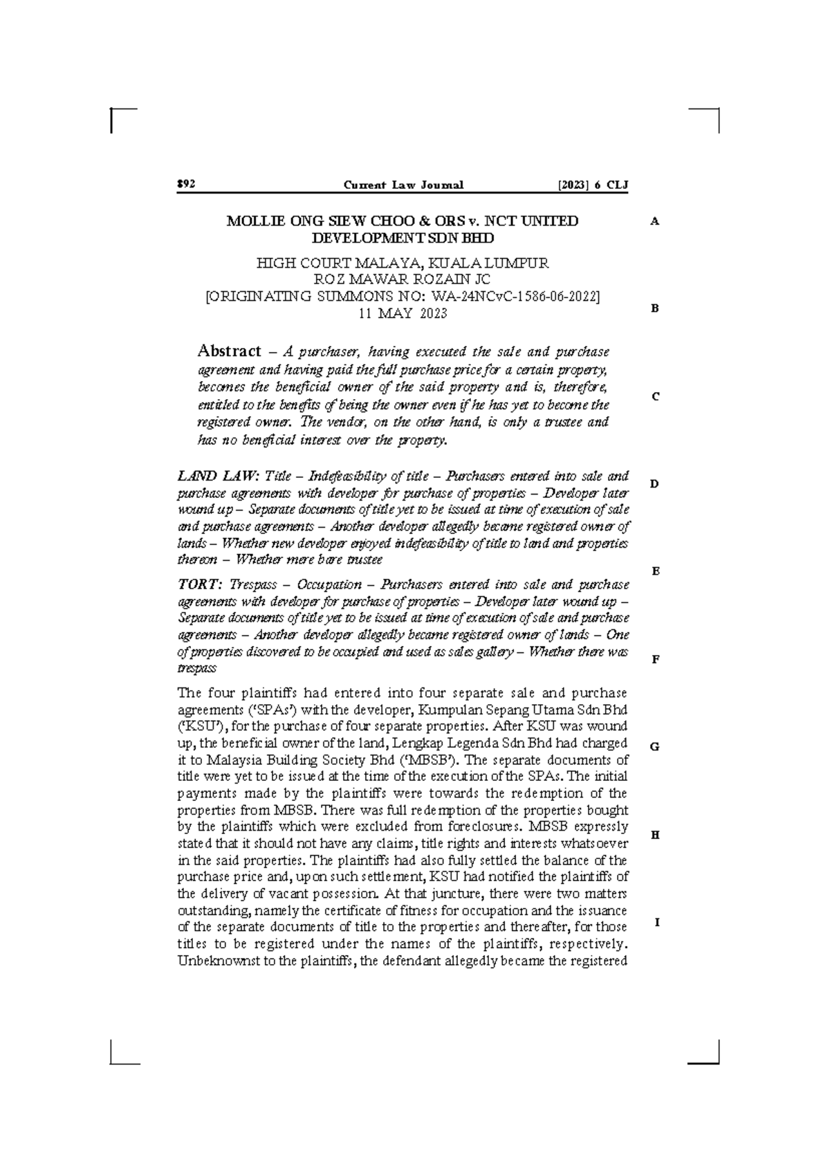 Mollie Ong Case Study: Legal Insights on Beneficial Ownership in ...