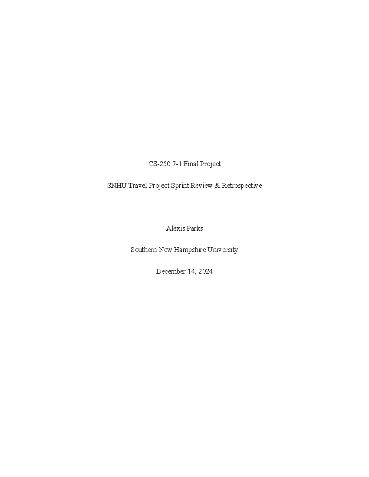 CS-250 Final Project: Scrum Team Roles & Agile Approach Review - Studocu