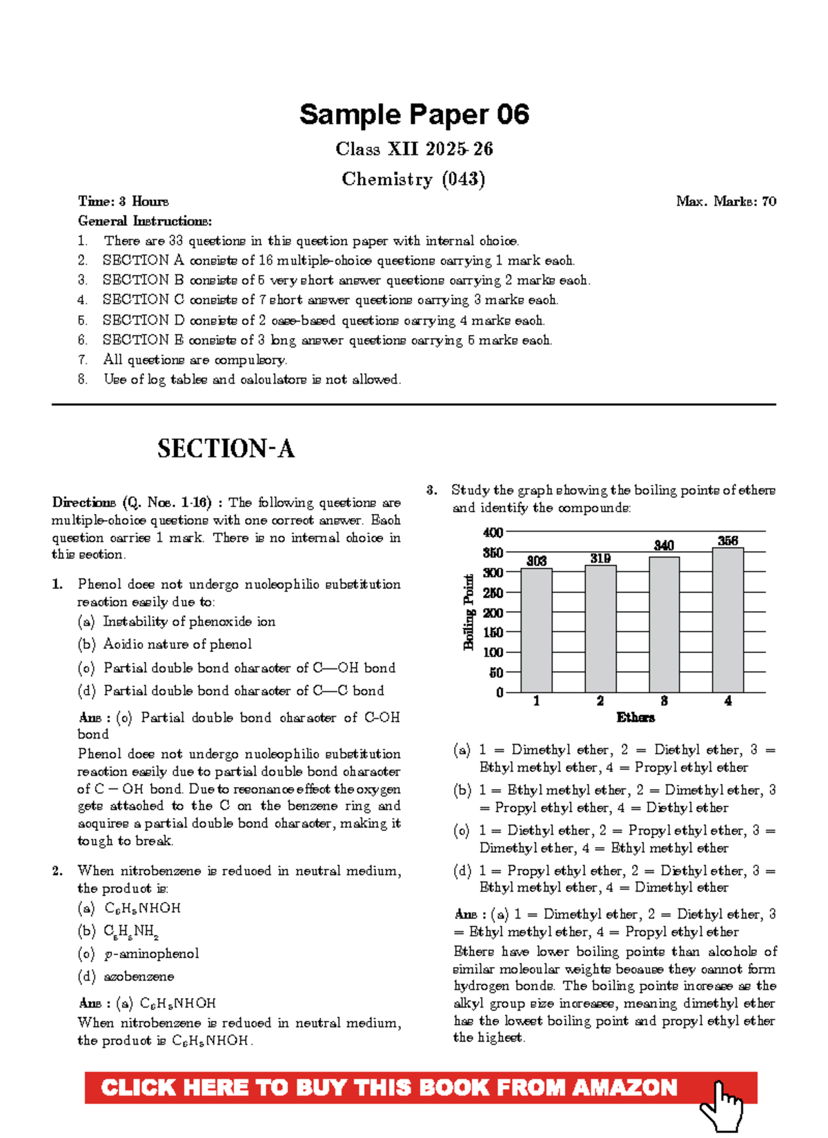 SAMPLE PAPER 06 & 07 Class XII Chemistry (043) - Comprehensive Exam ...