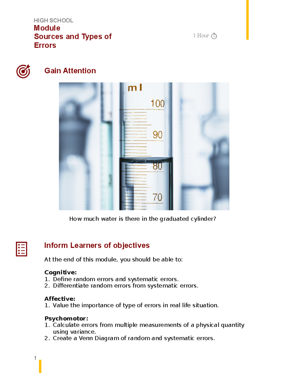 Module 1: Understanding Errors in Physics - General Physics 1 - Studocu
