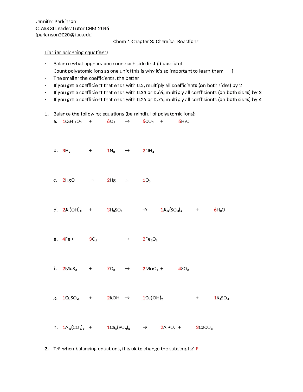 CHM 2045 Exam 3 Review: Key Concepts from Chapters 6 and 7 - Studocu