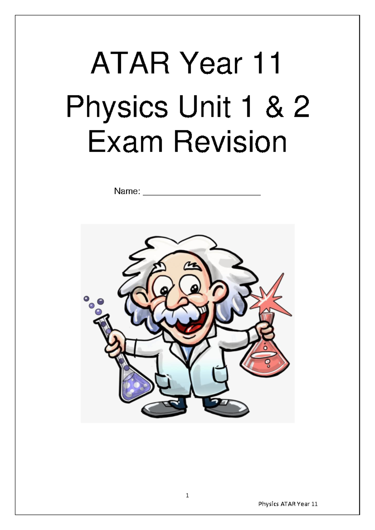 ATAR Year 11 Physics Unit 1 Exam Revision Guide - Studocu
