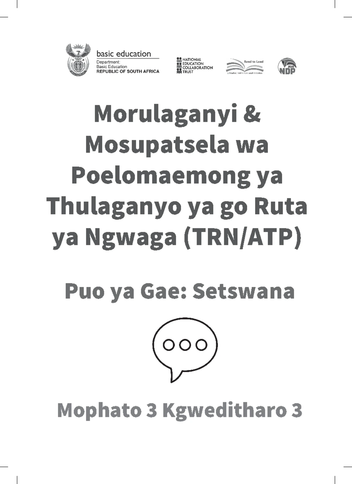 Grade 3 Term 3 Setswana Language Task Details and Guidelines - Studocu