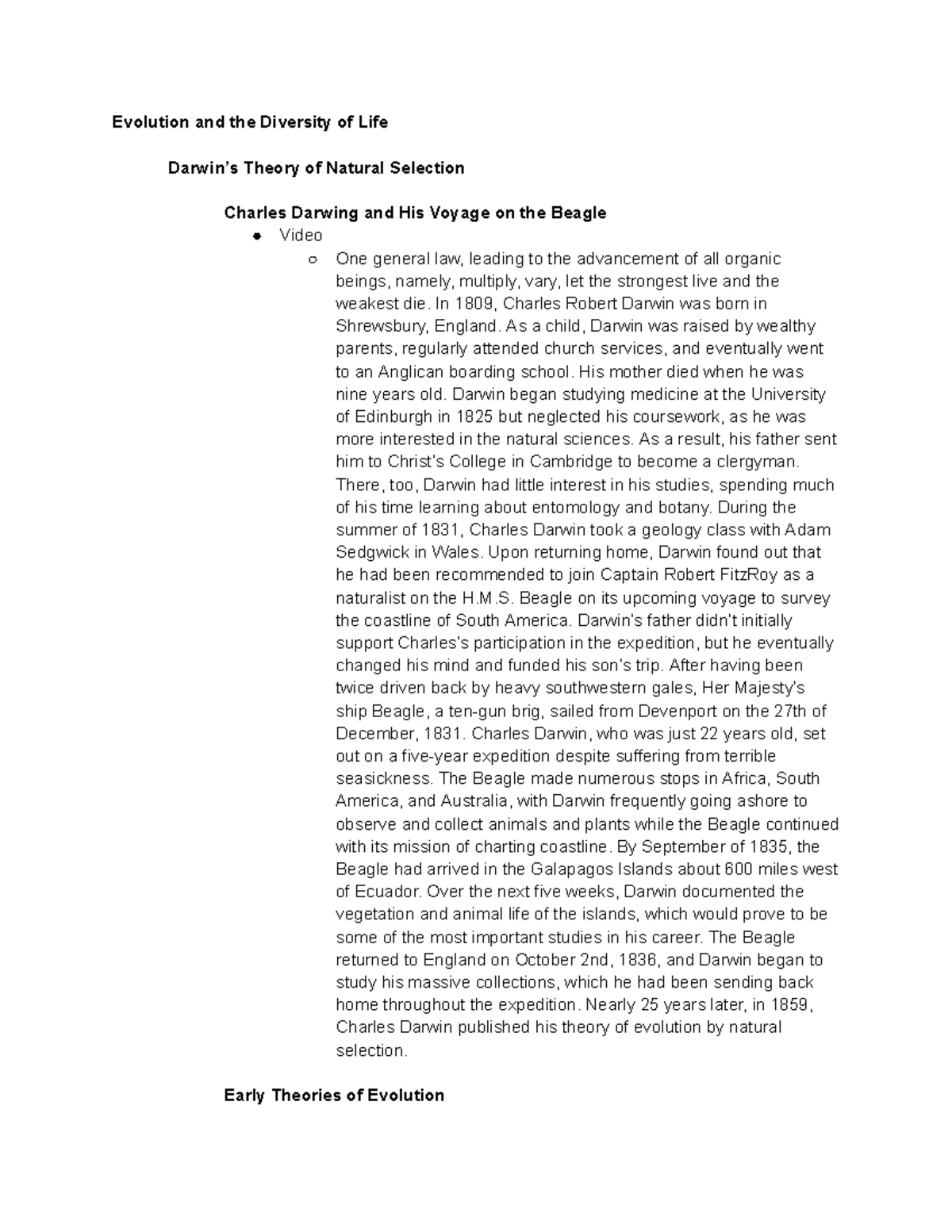 23787044­ 355340 - evolution and diversity of life essay - Neesa Dove ...