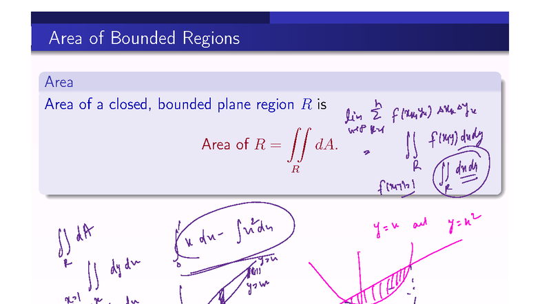 Lecture 30: Double Integrals in Polar Form - MATH Calculus - Studocu