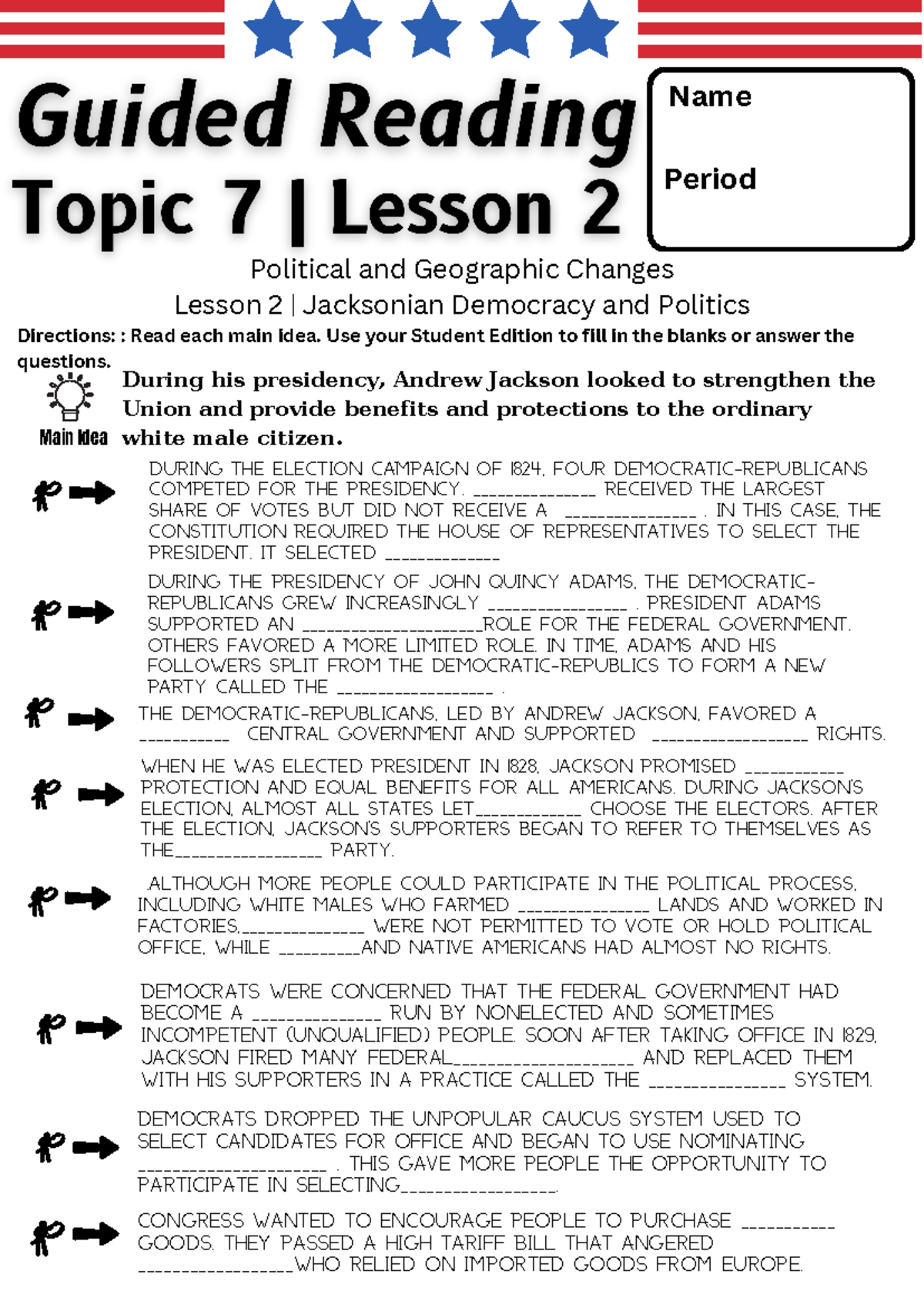 Hailey Wigglesworth - Topic 7 Lesson 2 - Name Period Political and ...