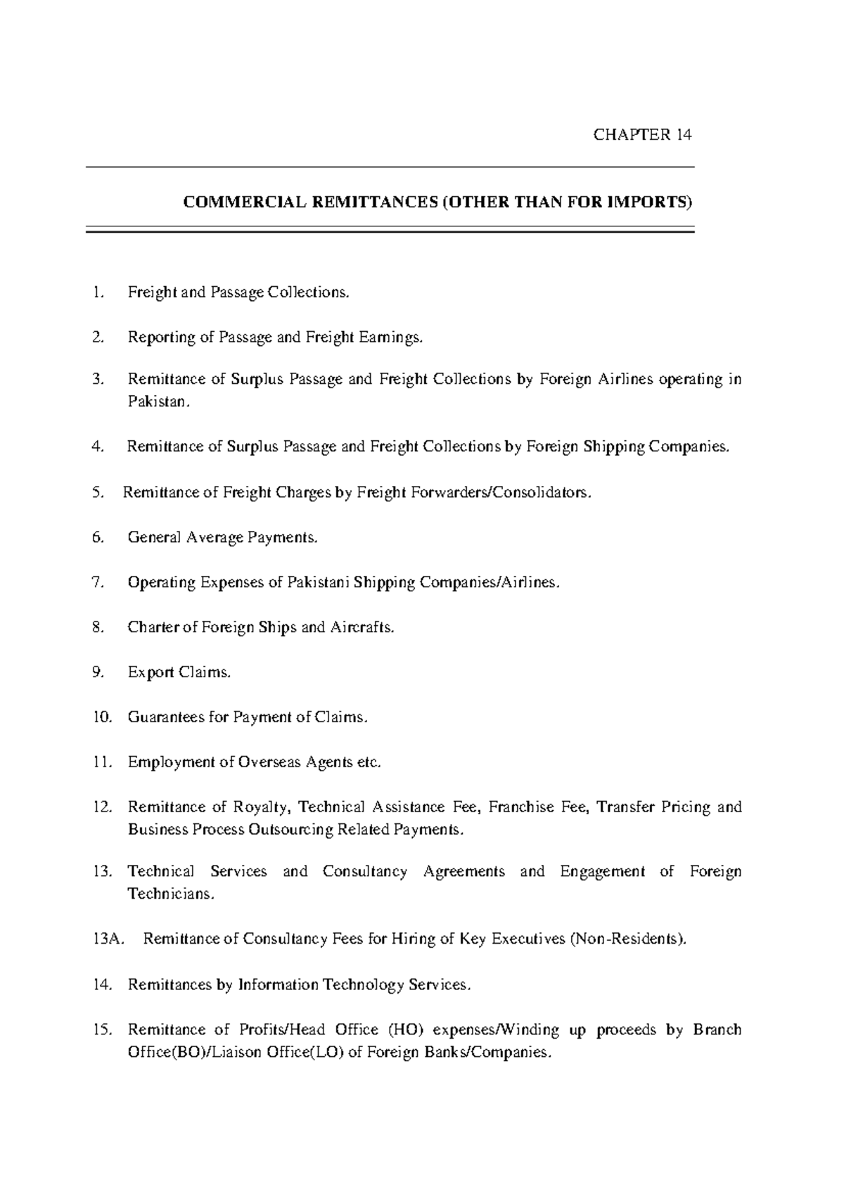 Chapter 14 - Remittance Regulations for Freight and Passage Collections ...