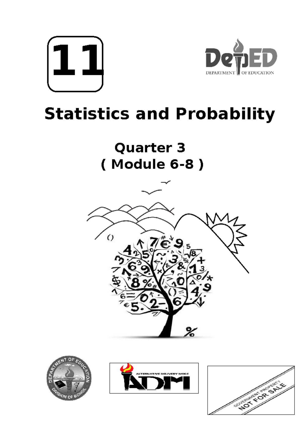 Stat Prob 11 Q3 SLM WK6-8S - 11 Statistics and Probability Quarter 3 ...