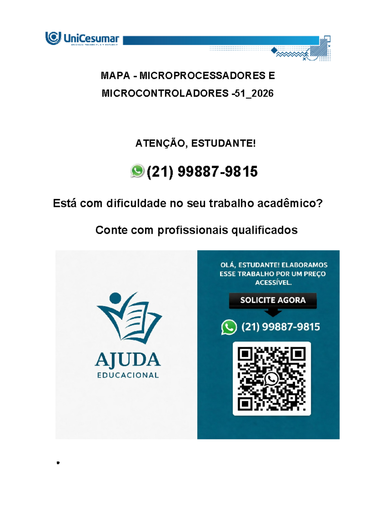 MAPA - Microprocessadores e Microcontroladores: Controle PWM em ...