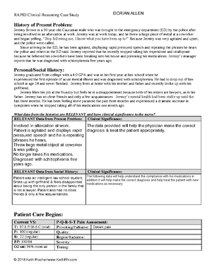 FTT Keith RN - failure to thrive - SKINNY Reasoning Part I: Recognizing ...