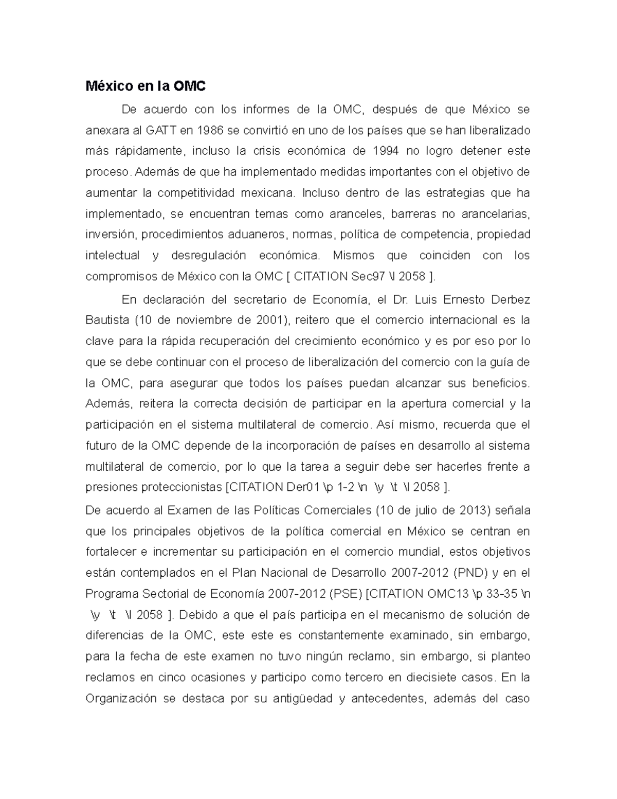 México y la OMC: Impacto en el Comercio Internacional y Políticas ...