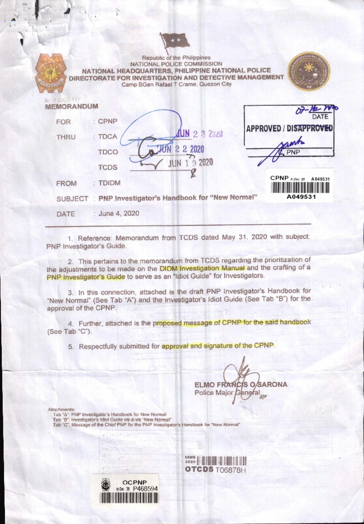 6 PNP Master Plans - 6 PNP MASTER PLANS LOI 39/2001 "SANDIGAN MASTER ...