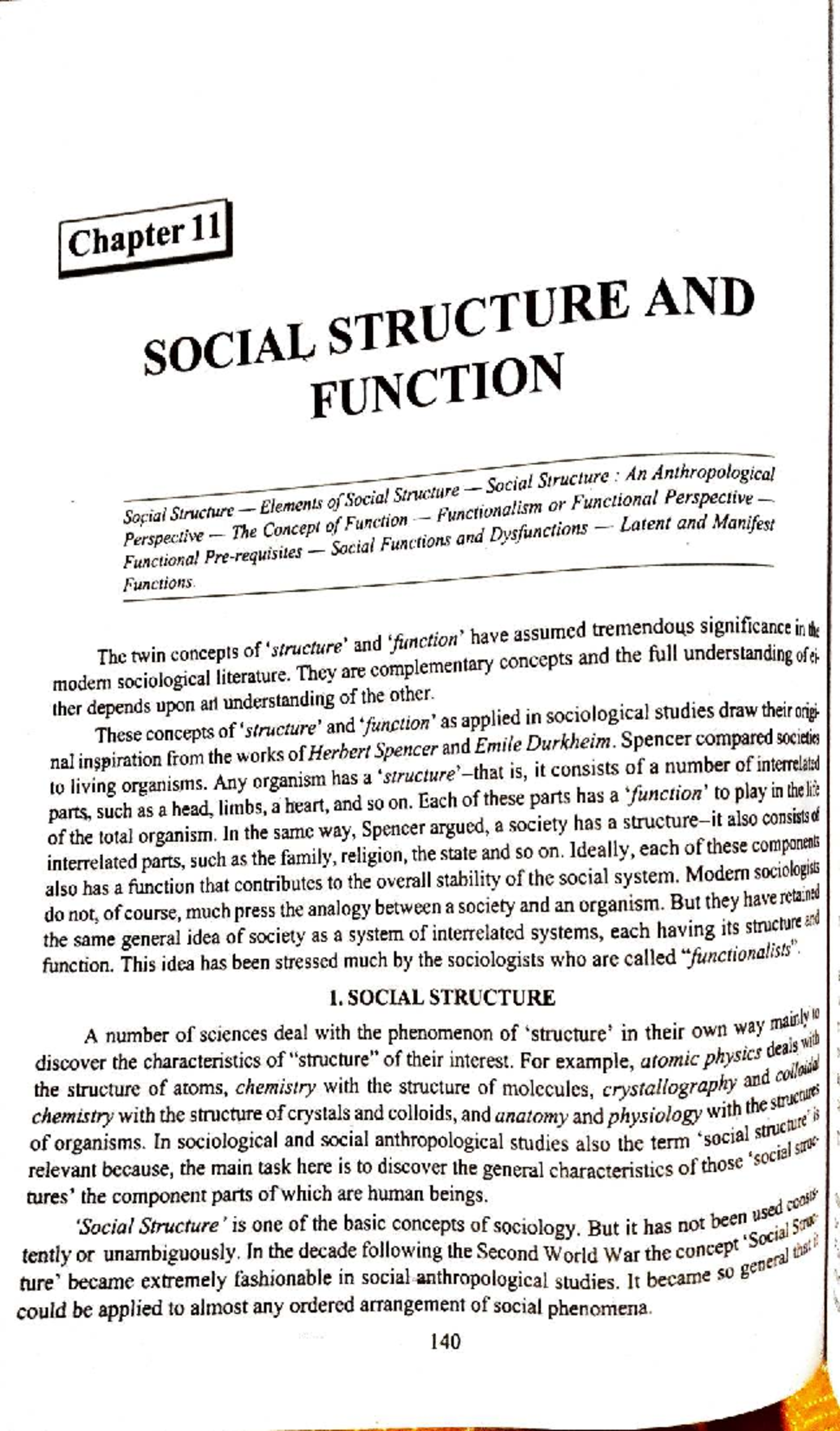 SOC 101: Social Structure and Function - An Anthropological Perspective - Studocu