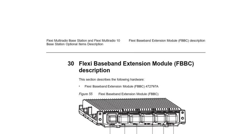 Flexi Multiradio Base Station FBBC Datasheet Overview - Studocu
